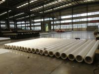 China Food/Chemical Delivery UHMWPE Tube DN300 in White Color with Steel Flanges Connection for sale