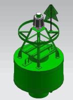 China JB1200 Solar Powered Mark/Navigation Buoys with United Lantern and Mooring Chains for sale