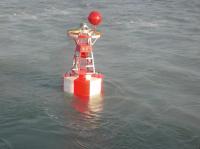 China 8mm Out Shell Mooring Systems Navigation Marker Buoy with Solar Light AIS Redar Reflector for sale