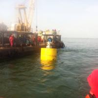 China Dia 1200mm Customized Sea Marker Buoy Plastic Marine Navigation Buoys with Solar Light for sale
