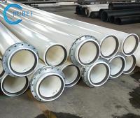 China Flanged PE100 PEAD HDPE Poly PE HD Pipe in White Color for Water System 630mm Pn8 Pn10 SDR 17 for sale