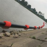 China 35kg/Cub Inside PU Density Pipe Floats for Dredging Pipe 12-Month Plastic Hose Floater for sale