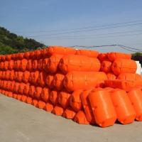 China 1200mm Length Yellow Rotomolding Floating Pontoon Pipe Floater Buoy with PE Material for sale