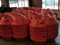 China 1200mm Length Yellow Rotational Moulded Plastic Pipe Float for Sea/River/Lake Sand/Mud Dredging for sale