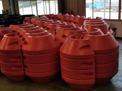 China 1200mm Length Yellow Rotational Moulded Plastic Pipe Float for Sea/River/Lake Sand/Mud Dredging for sale