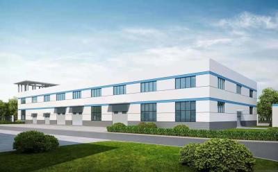 China Easy Assembly Double Slope Warehouse Construction with GB Standard and Strength Steel for sale