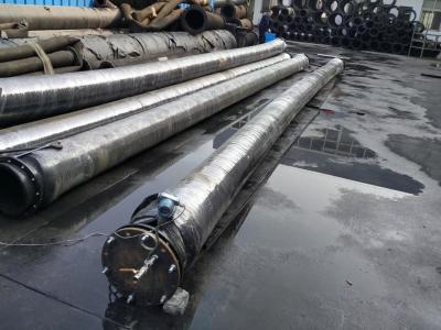 China 10m Dredging Suction/Discharge Hose SBR NR Rubber Coated Steel/Textile Wire Reineforced for sale