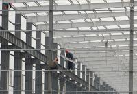 China 50m2 Prefabricated Large Span Space Warehouse Steel Roof Truss Space Frame Galpones for sale