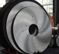 China Sharp 2200mm Hot Saw Blade EFFEMAX 45Mn2V for Cutting Hot Rolled Steel Bar for sale
