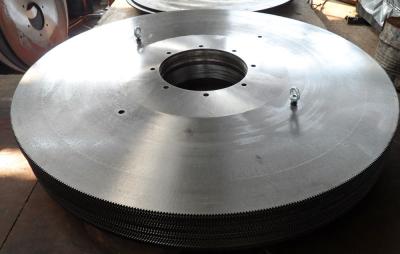 China 2100mm 440 Teeth Tapered Hot Saw Blade for Rail Cutting Steel Mills for sale