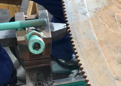 China Hot Cut Circular Saw Blade Teeth Repair Manual Control Hardening Machine 2200mm 20KVA for sale