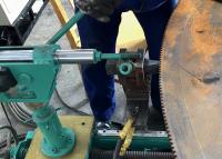 China Tooth Tip Electrode Hardening Machine for Hot and Friction Saw Blade 2200mm 20KVA for sale