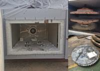 China Auto Temperature Control Large Saw Blade Hardening Tempering Furnace 650C 150KW for sale