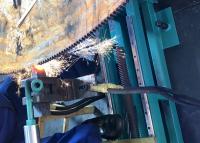 China Contact Heating Metal Saw Blade Electrode Tooth Hardening Machine 2200mm 20KVA for sale