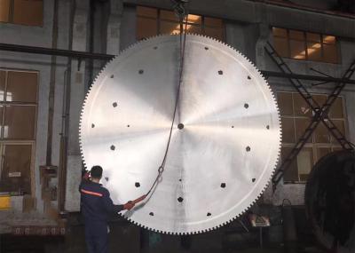 China 3500mm 75Cr1 Tempering Steel Diamond Saw Blank for Stone Gantry Cutting for sale