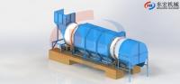 China High Capacity Drum Sieve 3000mm Diameter 200-400T/H for Waste Paper Straw Plastic Bulk Packaging for sale