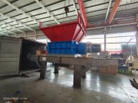 China Industrial Two Shaft Shredder 8000kg Capacity Heavy Duty Cardboard Paper Shredder 55-160kw for sale