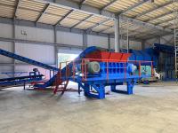 China Industrial Two Shaft Shredder 55-160kW for Hard Drive Phone Shredding HDD SSD Destroyer for sale