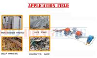 China Industrial Double Roller Shredder 90KW for Waste Carpet and Clothing Crushing for sale