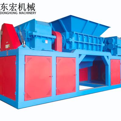 China Industrial Two Shaft Shredder 55-160kw for Waste Wood Pallet Cardboard Carpet Mattress for sale