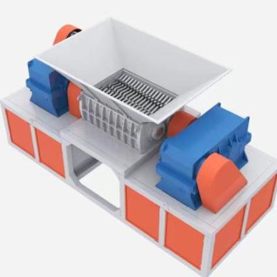 China 110kW Two Shaft Industrial Shredder for Tyres Plastic Wood Rubber Recycling 600mm Blade for sale