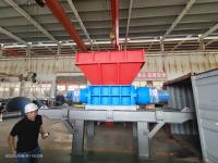 China 110kW Two Shaft Industrial Shredder for Tyres Plastic Wood Rubber Recycling 600mm Blade for sale