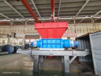 China 110kW Two Shaft Industrial Shredder for Tyres Plastic Wood Rubber Recycling 600mm Blade for sale