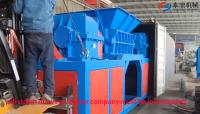 China 1600 Type Two Shaft Shredder 75-132kW for Municipal Solid Waste and Industrial Scrap for sale