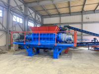 China Carbon Steel Double Rotor Shredder 8000kg Customizable for Industrial Waste for sale
