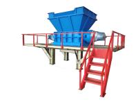 China Industrial Two Shaft Shredder 55-160kw Heavy Duty for Copper Aluminum Scrap Metal for sale