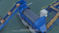 China Industrial Wood Crusher 100-200TPD PTO Tree Branch Hammer Mill for Sawdust Production for sale