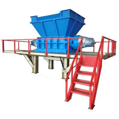 China 3000kg/h Four Shaft Shredder for Waste Wood Pallet Mattress Recycling Plastic Furniture for sale