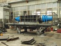 China Carbon Steel Dual-Axis Plastic Woven Bag Shredder 55-160kW for Waste Fishing Net and Film Tubes for sale