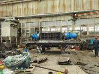 China Carbon Steel Dual-Axis Plastic Woven Bag Shredder 55-160kW for Waste Fishing Net and Film Tubes for sale