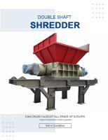 China 110kW Two Shaft Shredder for Scrap Furniture and Household Waste 600mm Blade for sale