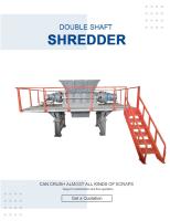 China Industrial Two Shaft Shredder 8000kg High Torque for Waste Paper Cardboard Recycling 55-160kW for sale