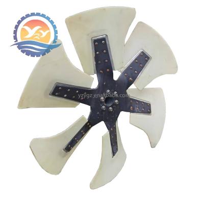 China 6D114 6D140 Fan Blade 6D125 Engine Cooling Fan Blade 600-633-7850 for Komatsu Excavator Fan PC600-8 for sale
