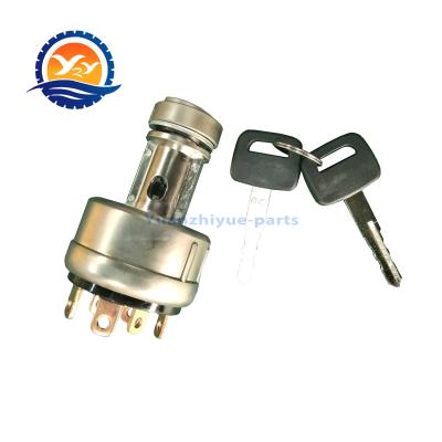 China High Quality PC200-7 Ignition Switch With Key for Komatsu Excavator PC200 PC200-7 Ignition Key Starter Switch With Keys for sale