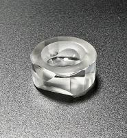 China AT Cut Coated Quartz End caps For Thickness Shear Mode Pressure Sensor for sale