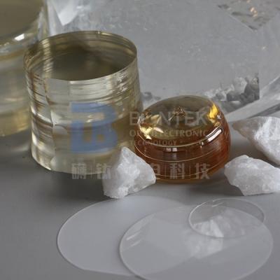 China 3-8 Inch Piezoelectric Wafer for Surface Acoustic Wave Applications - 0.08mm to 2.00mm Thickness Options for sale