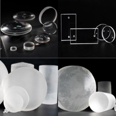 China Magnesium Fluoride MgF2 Infrared Optics Windows Lenses 4 Inch Diameter with 93% Transmission Rate for sale