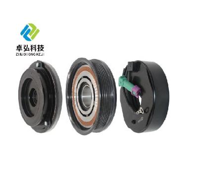 China JH-COPU010 7SEU16C Auto AC Compressor Pulley Clutch Kit 6PK 125MM 12V For AUDI A6 for sale