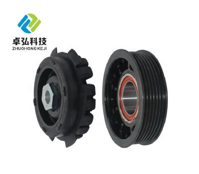 China JH-COPU013 7SEU16C Auto AC Compressor Pulley Clutch Kit 6PK 105MM 12V For AUDI 2.0 35*52*20mm for sale