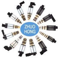 China DC 12v Air Compressor Control Valve for DENSO 5SE09C/5SE12C/6SEU16 E0007A Auto AC Parts for sale