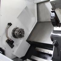 China Heavy Duty turret CNC Slant Bed Lathe 2100mm Fanuc System For Precision Turning for sale