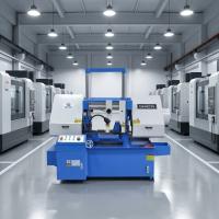 China GH4235 Industrial Horizontal Metal Cutting Band Saw, Double‑Gantry Structure for Steel Billets Cutting for sale