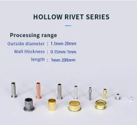 China Copper Full hollow semi tubular  Rivets for sale
