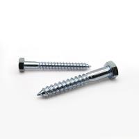 China DIN571 Customization Hex Wood Screws Stainless Steel Material for sale