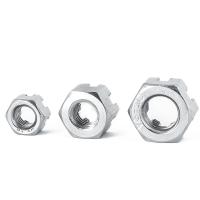 China Stainless steel  Hexagon Slotted Nuts , Hex Castle Nuts for Car Moto Furniture Fasteners Repair for sale
