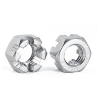 China Stainless steel  Hexagon Slotted Nuts , Hex Castle Nuts for Car Moto Furniture Fasteners Repair for sale